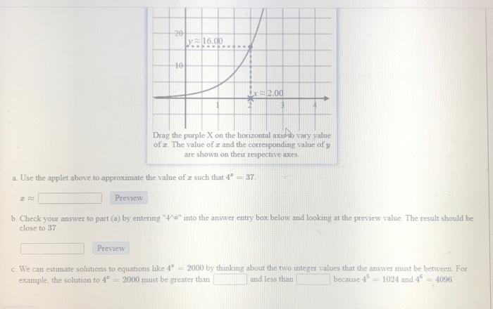 Solved The following applet shows the graph of y(x) = " | Chegg.com