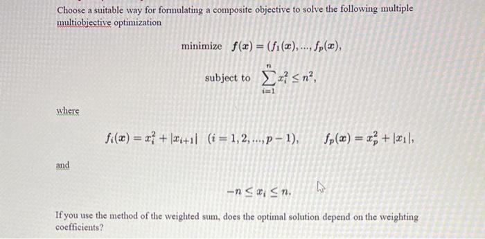 Choose a suitable way for formulating a composite | Chegg.com