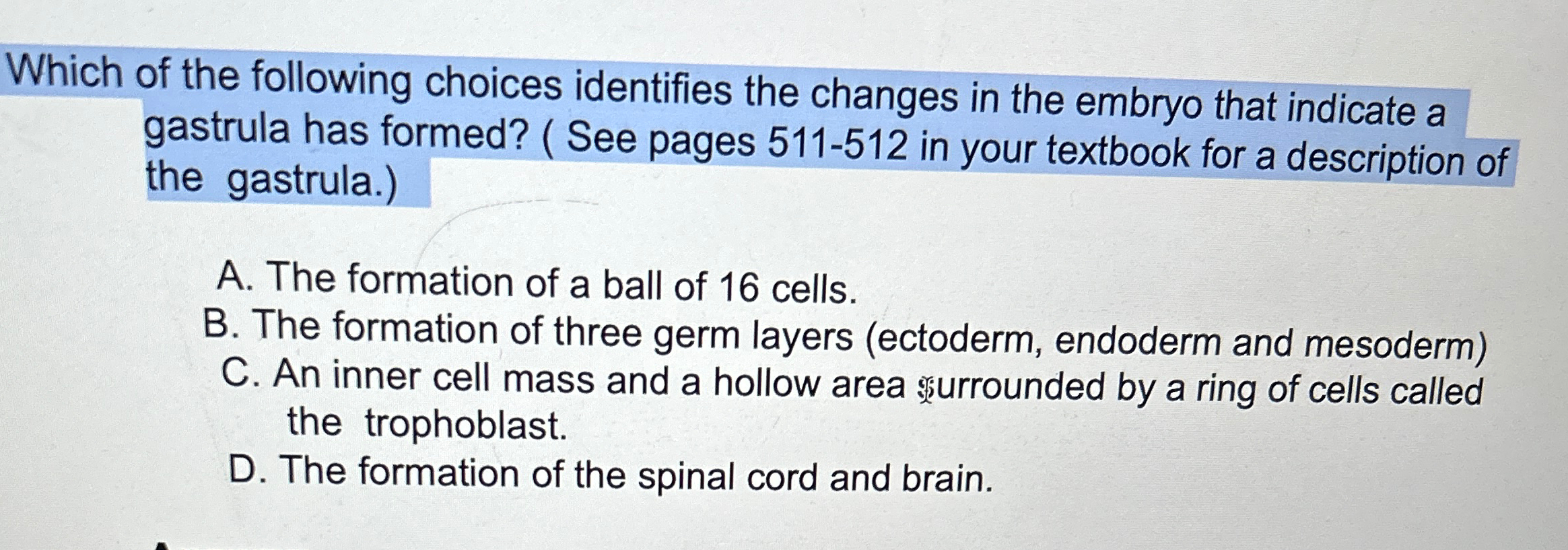 Solved Which of the following choices identifies the changes | Chegg.com