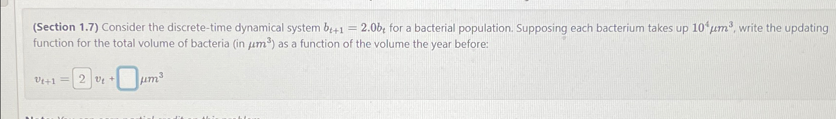 Solved (Section 1.7) ﻿Consider the discrete-time dynamical | Chegg.com