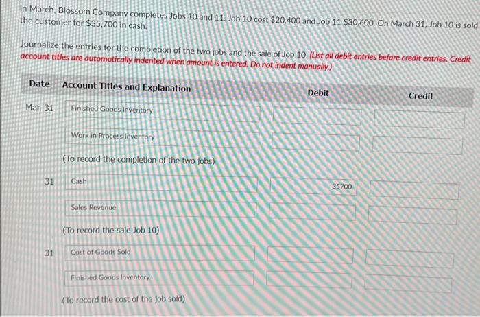Solved For each month, prepare the entry to assign overhead | Chegg.com