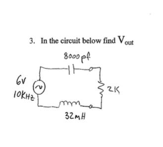In the circuit below find Vout | Chegg.com