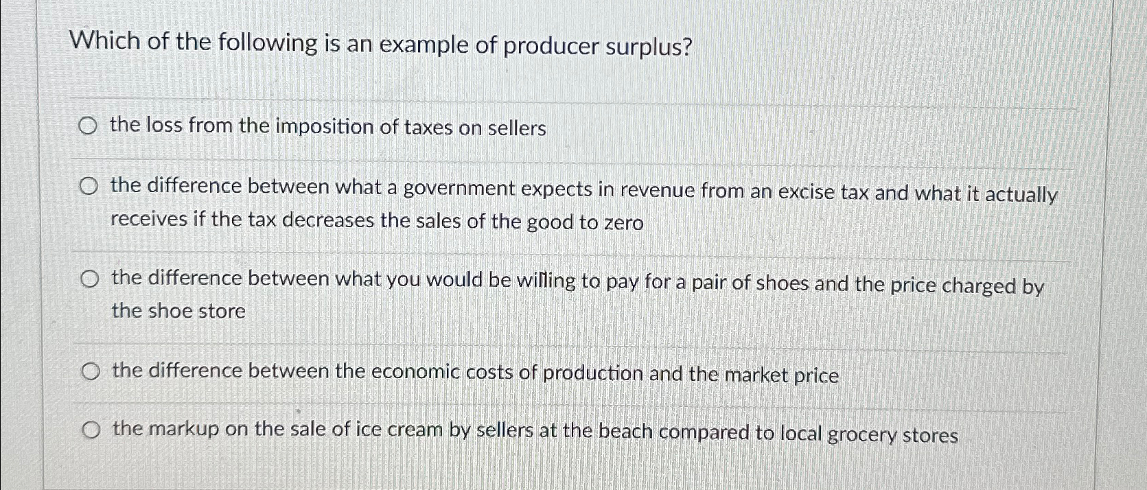 Solved Which of the following is an example of producer | Chegg.com