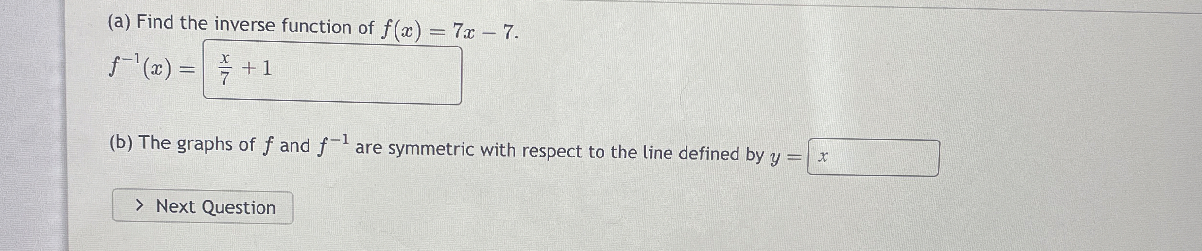 Solved (a) ﻿Find the inverse function of | Chegg.com