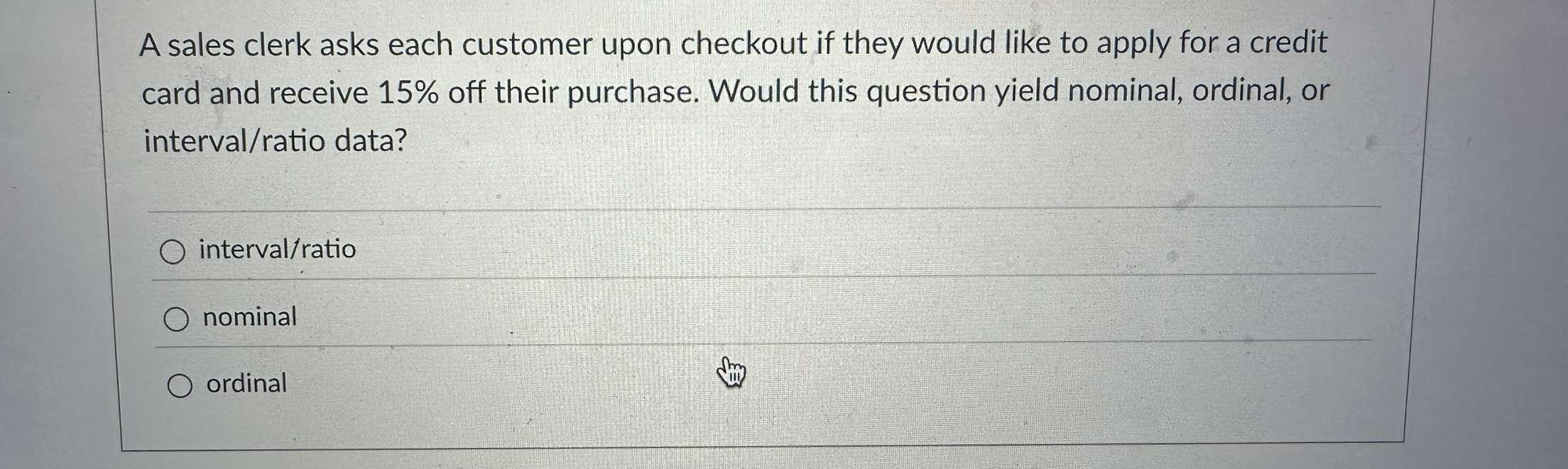 Solved A sales clerk asks each customer upon checkout if | Chegg.com