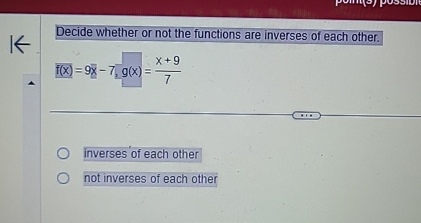 Solved Decide whether or not the functions are inverses of | Chegg.com