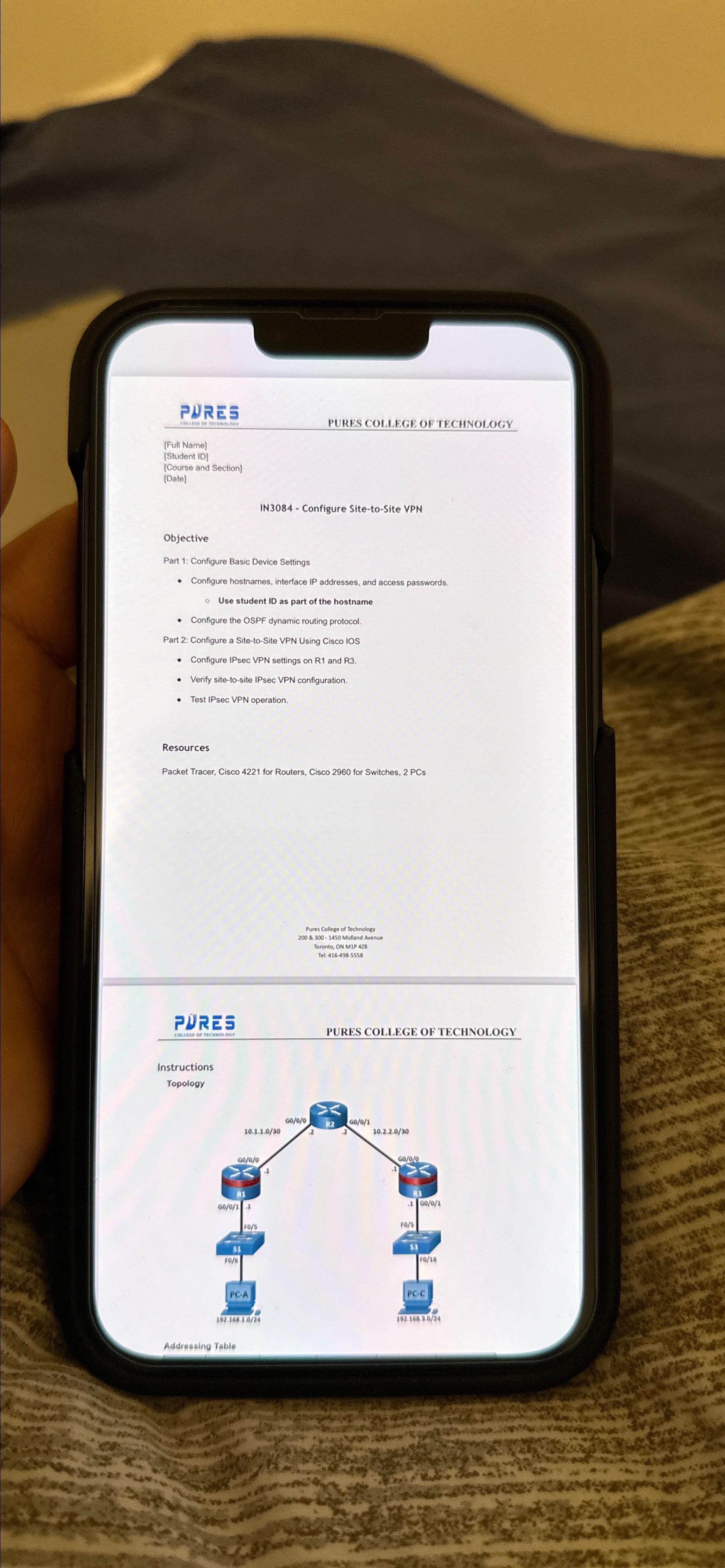 Solved Confugure basic device settingsConfigure hostnames, | Chegg.com