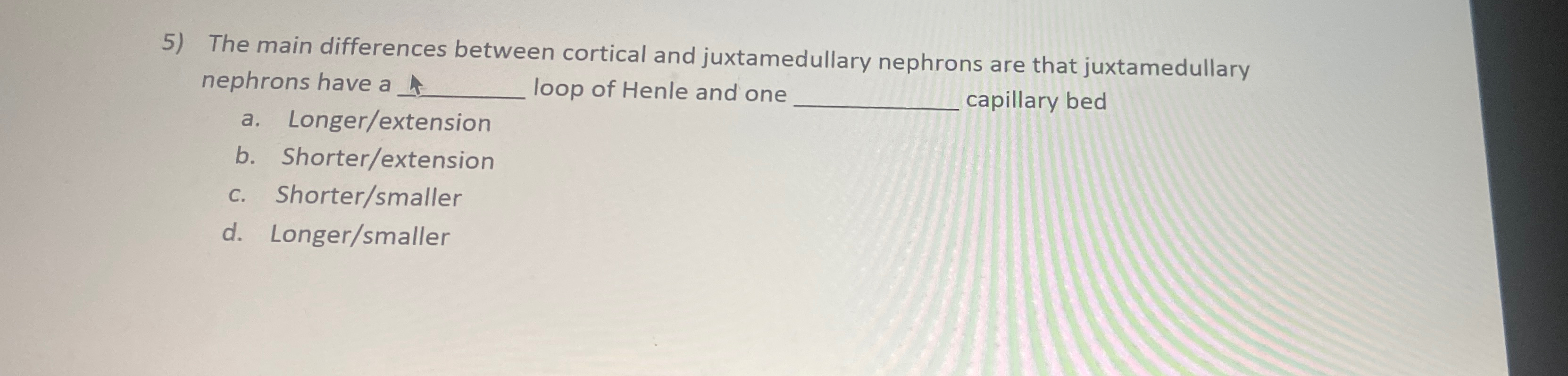 Solved The main differences between cortical and | Chegg.com