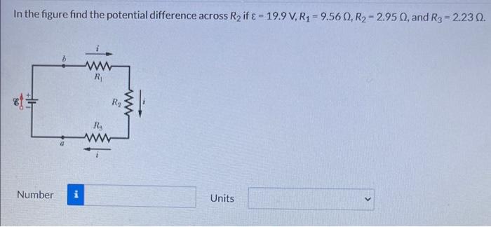 Solved In the figure find the potential difference across R2 | Chegg.com
