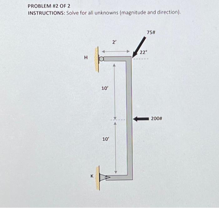 Solved Problem 2 Of 2 Instructions Solve For All Unknowns Chegg