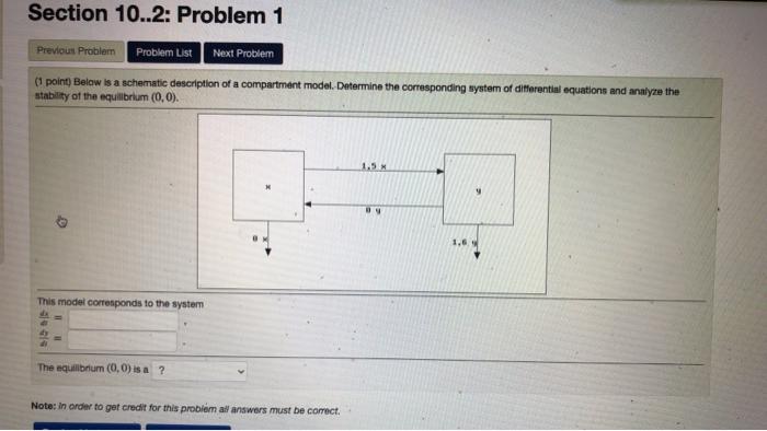 Solved Section 10..2: Problem 1 Previous Problem Problem | Chegg.com