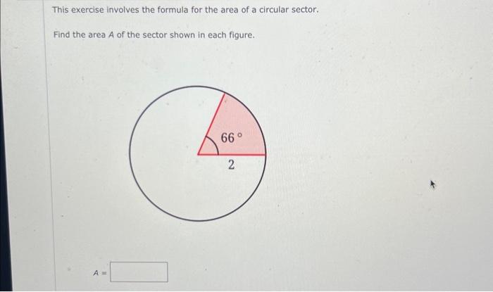 Solved This exercise involves the formula for the area of a | Chegg.com