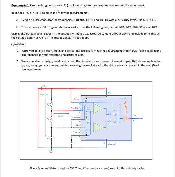Solved Experiment 1: Use the design equation (18) (or 19) to | Chegg.com