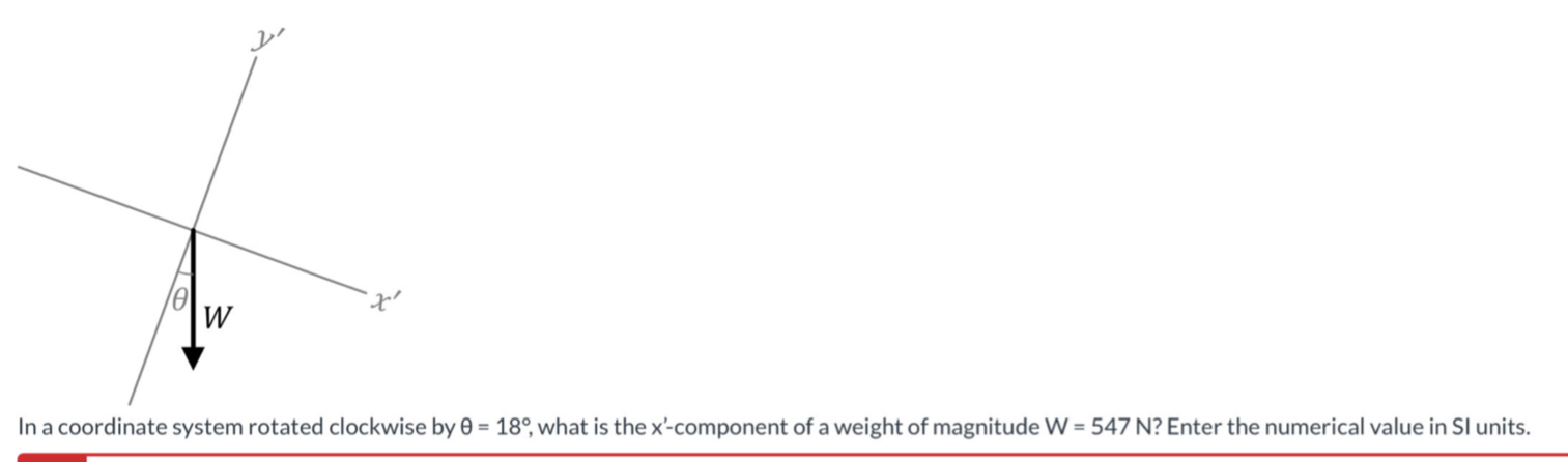 Solved In a coordinate system rotated clockwise by θ=18°, | Chegg.com