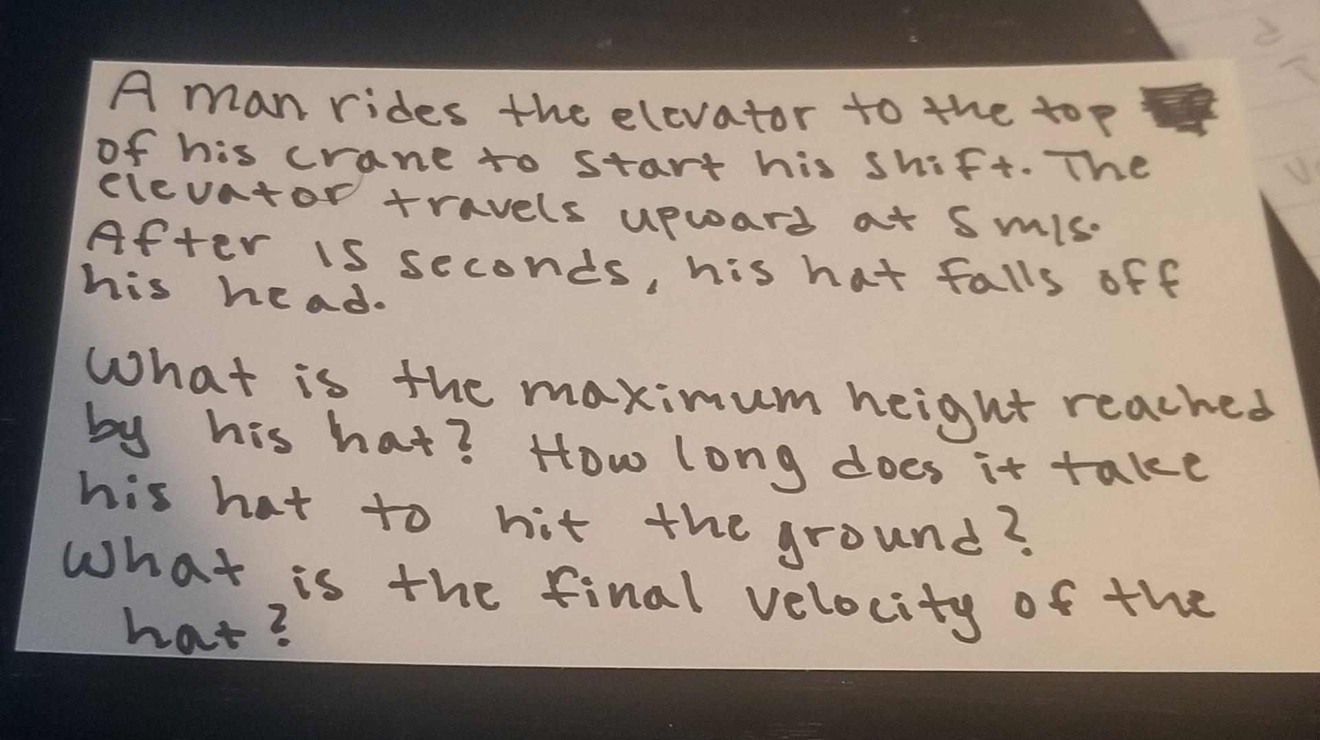 Solved Please use the exact formulas: vf^2=2ad + vi^2 d= | Chegg.com