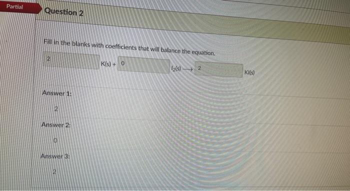 Solved Fill in the blanks with coefficients that will | Chegg.com