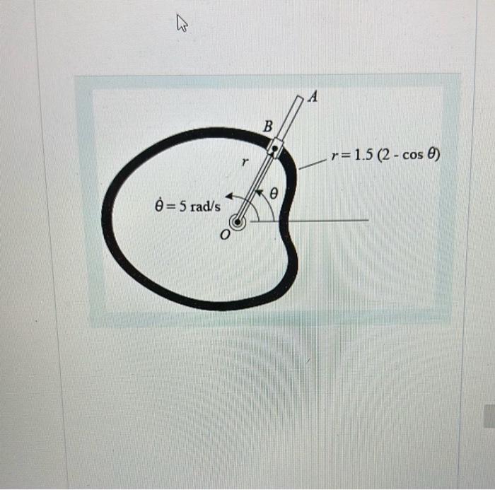 Solved Rod OA rotates counterclockwise with a constant | Chegg.com