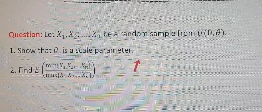 Question: Let x1,bar (x2),dots,xn ﻿be a random sample | Chegg.com
