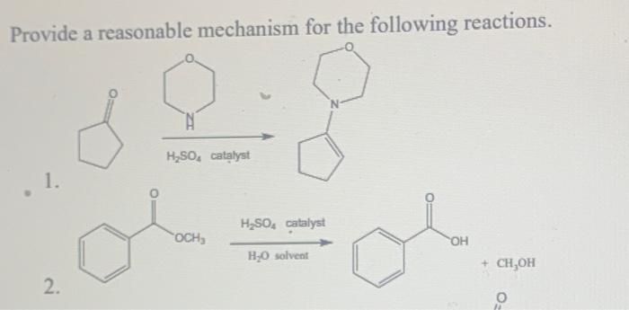 Solved Provide a reasonable mechanism for the following | Chegg.com