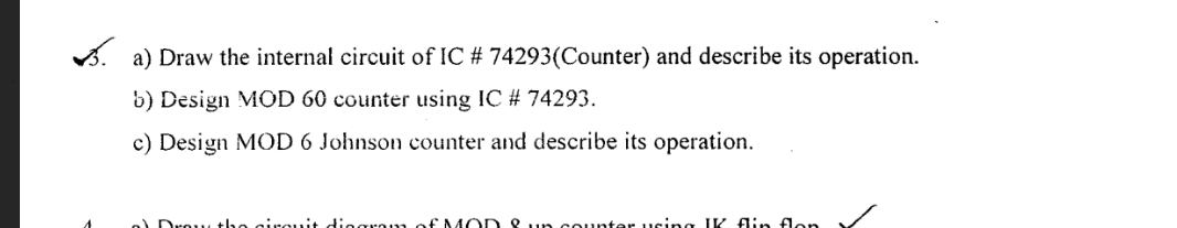 Solved a) ﻿Draw the internal circuit of IC # 74293(Counter) | Chegg.com