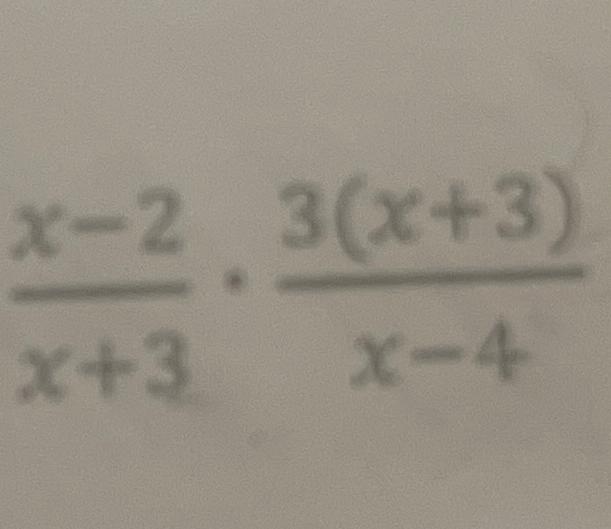 Solved x-2x+3*3(x+3)x-4 | Chegg.com