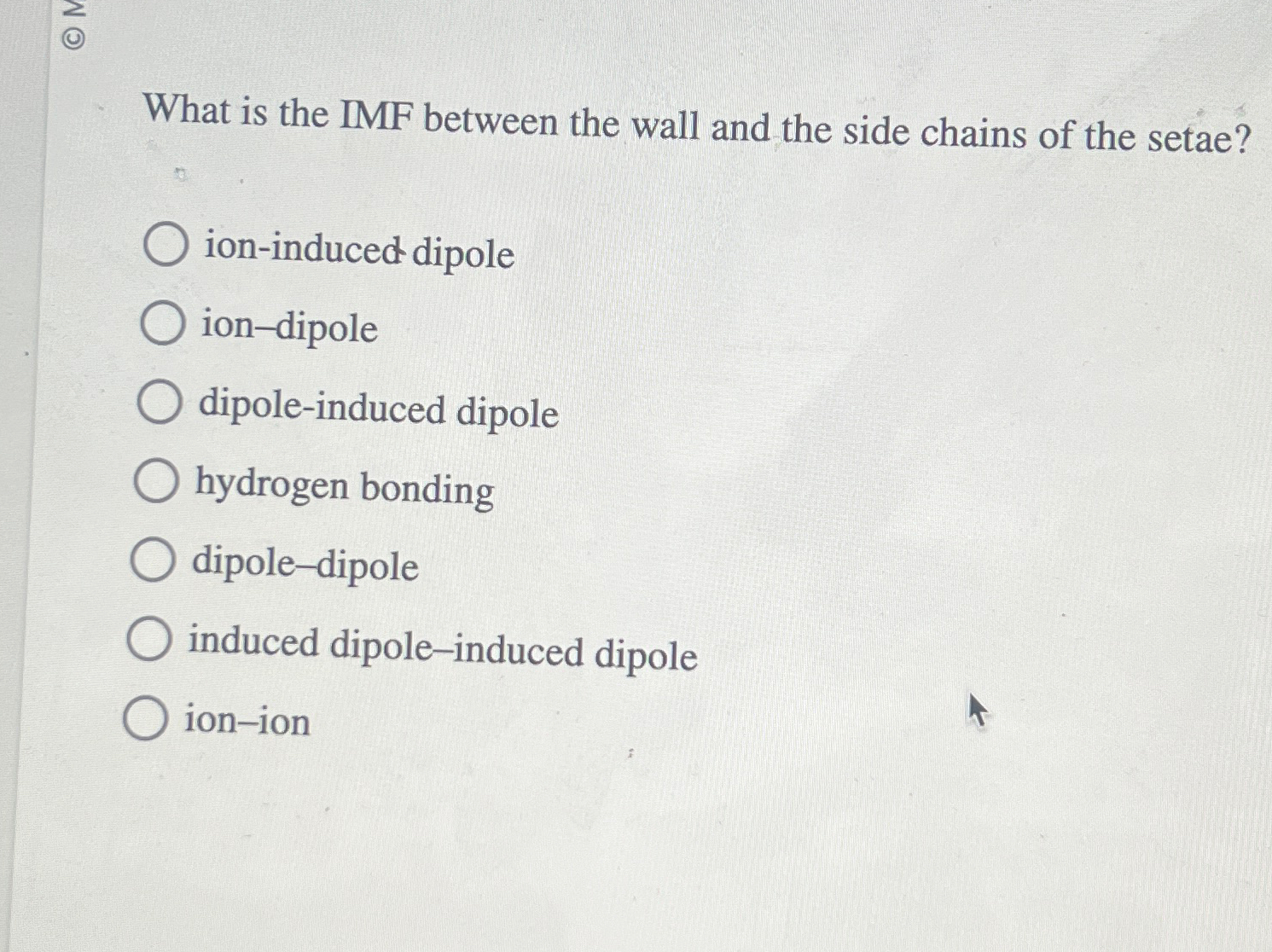 Solved What is the IMF between the wall and the side chains | Chegg.com