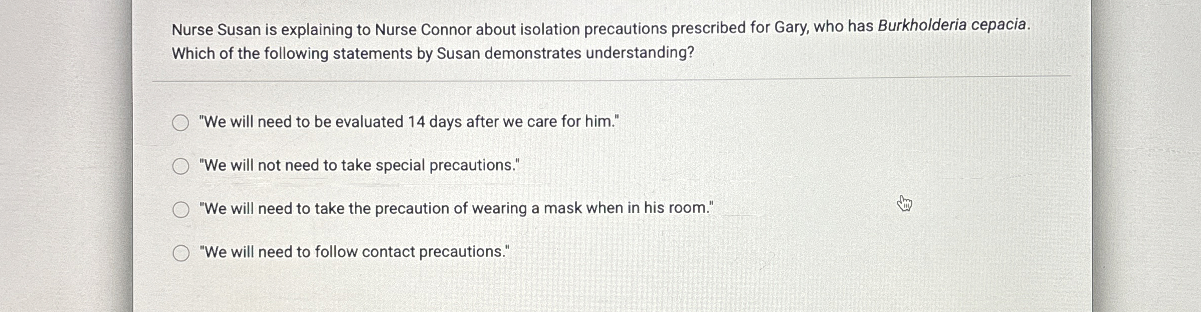 High Quality SOLUTION Nurse Susan is explaining to Nurse Connor about ...