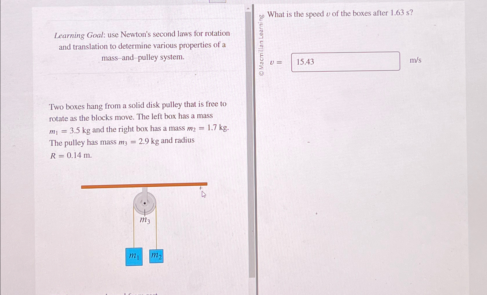 Solved Learning Goal: use Newton's second laws for rotation | Chegg.com