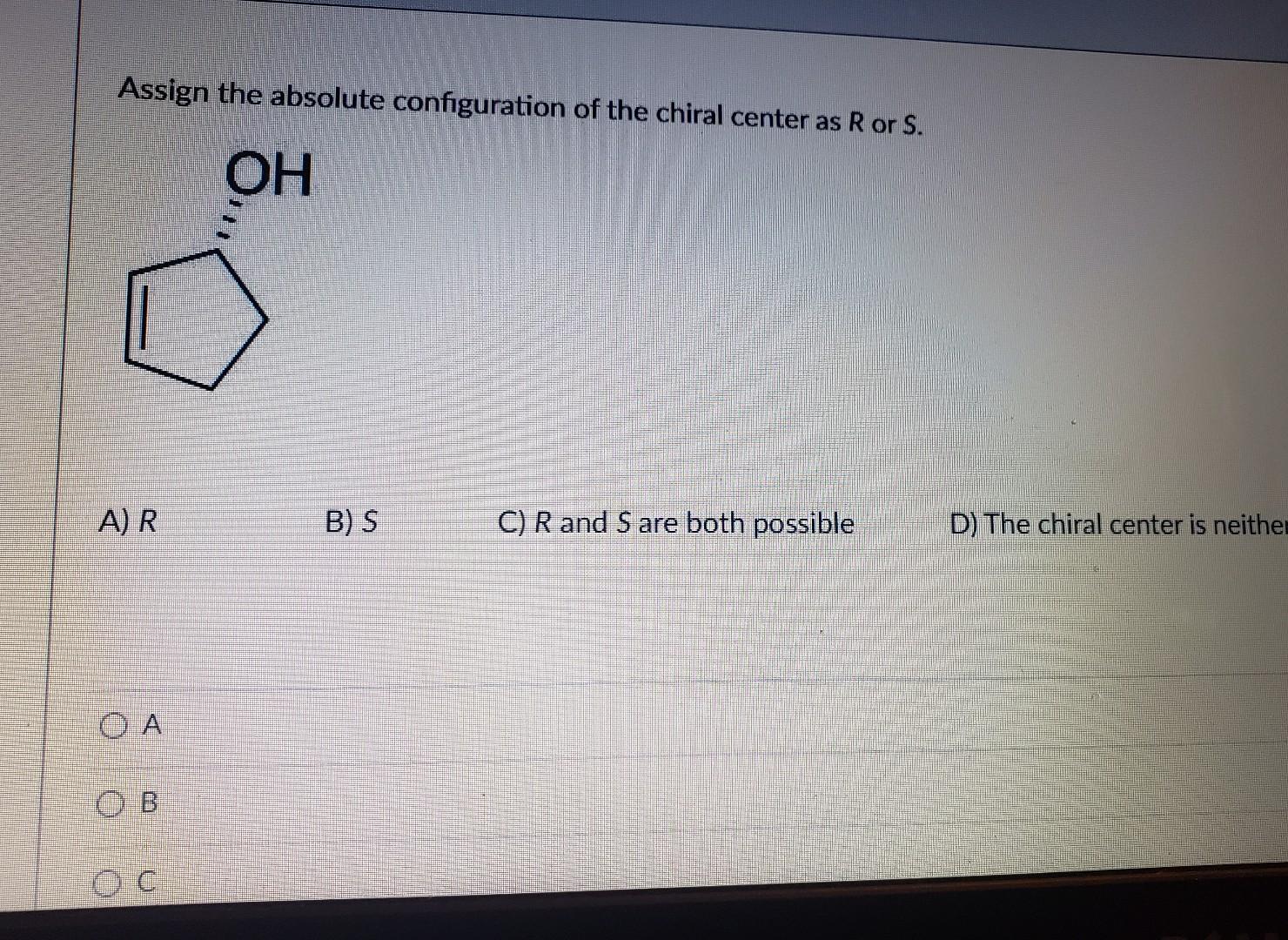 Solved Assign the absolute configuration of the chiral | Chegg.com Solved Assign the absolute configuration of the chiral | Chegg.com