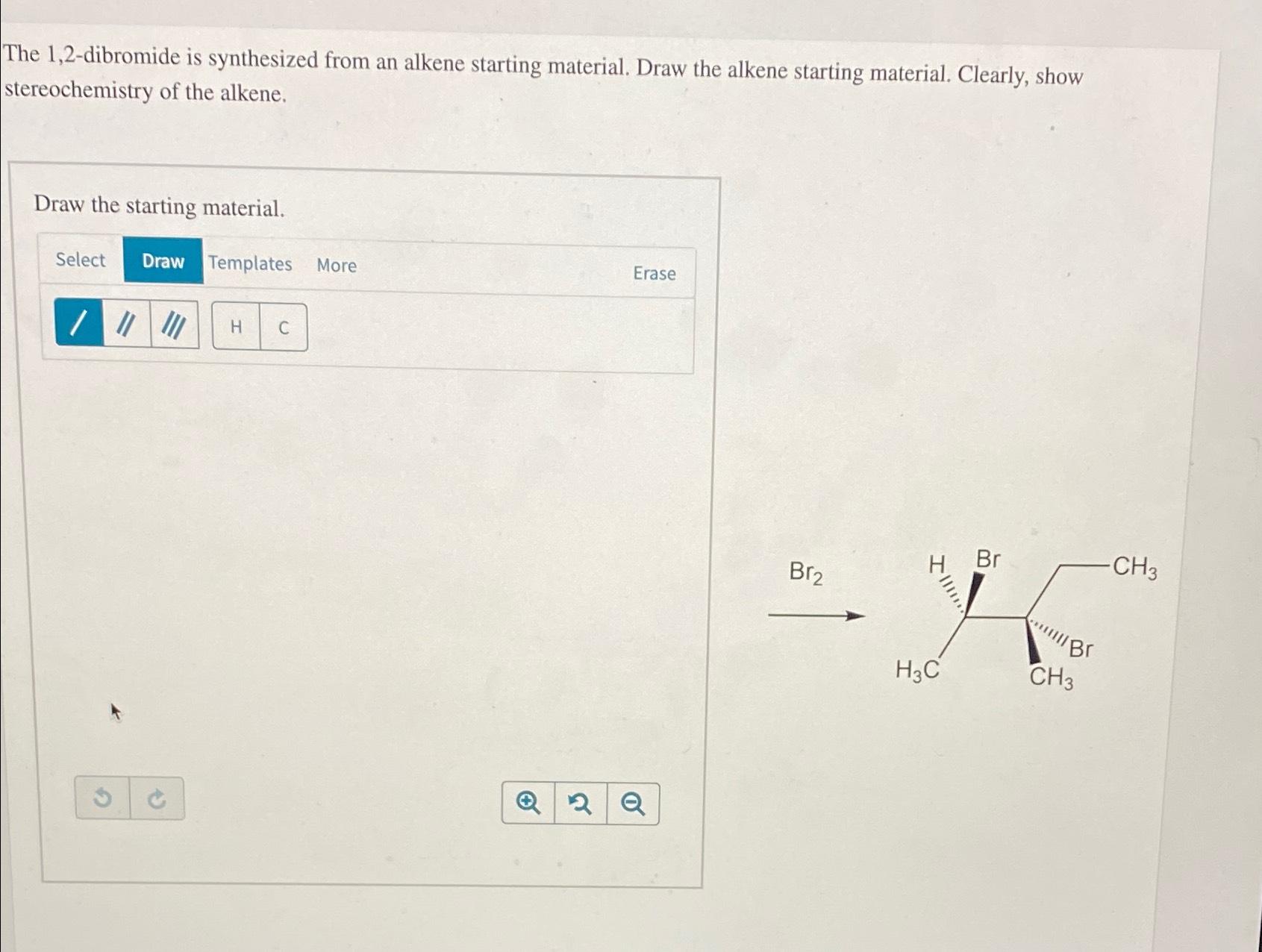 Solved The 1,2-dibromide is synthesized from an alkene | Chegg.com