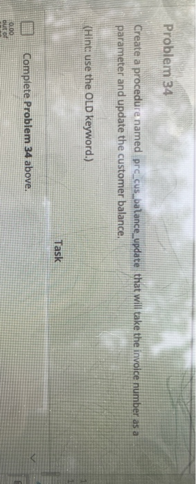 Problem 34 Create a procedure named | Chegg.com