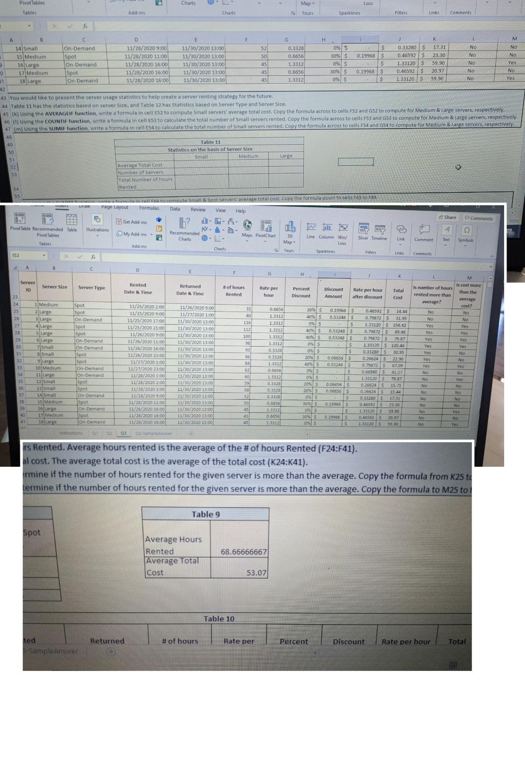Solved can you give me a formula for Table 11 K through M ? | Chegg.com