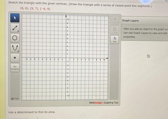 Solved Sketch the triangle with the given vertices. (Draw | Chegg.com