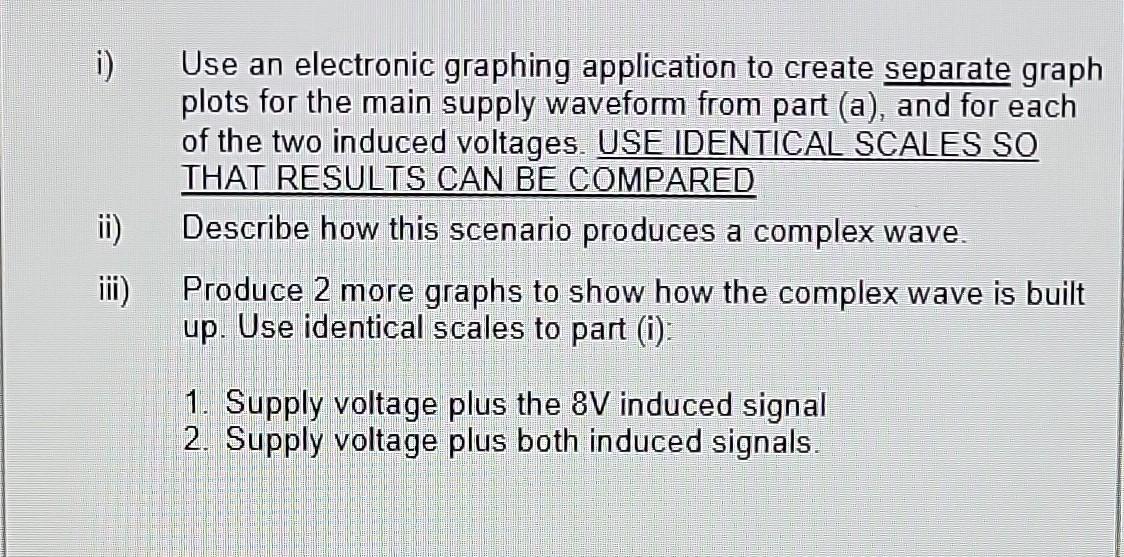 Solved Task 4 When the supply voltage for the RLC circuit | Chegg.com