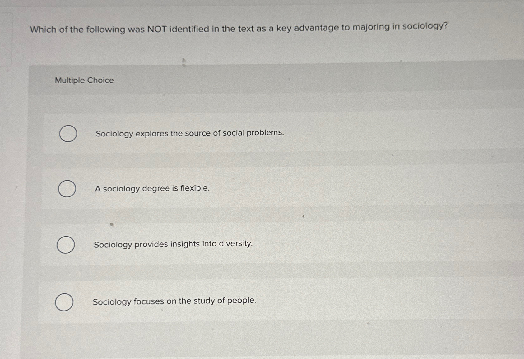 Solved Which of the following was NOT identified in the text | Chegg.com