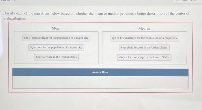 Solved Classify each of the narratives below based on | Chegg.com