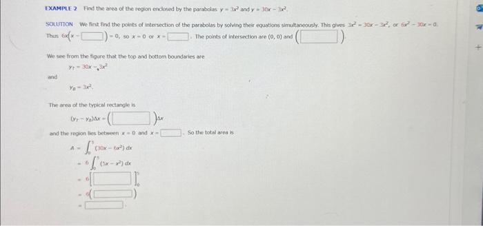Solved EXAMPL 2 Find the ares of the region enclosed by the | Chegg.com