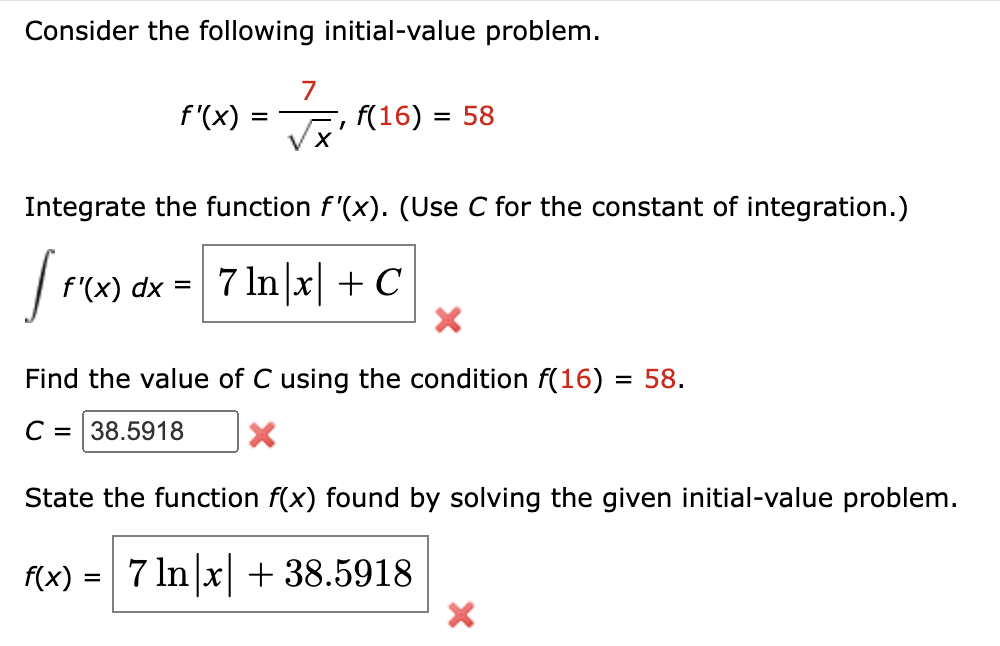 Solved Consider the following initial-value | Chegg.com