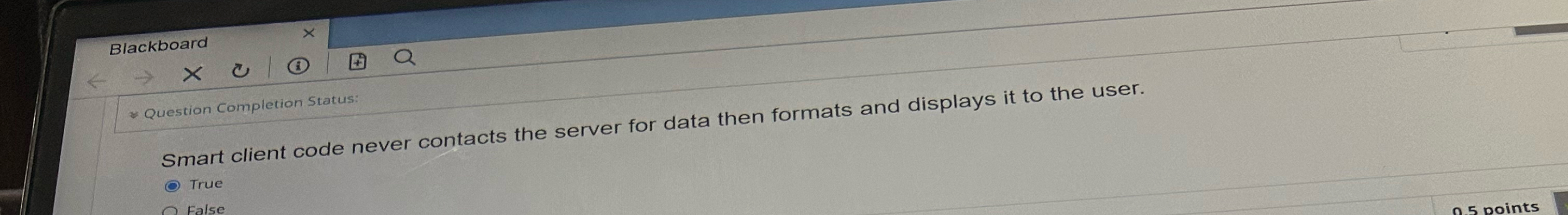 Solved Blackboard₹ ﻿Question Completion Status:Smart client | Chegg.com