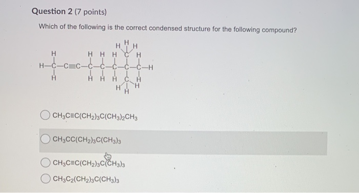 Solved Draw The Lewis Structure For CH3C C(CH2)3C(CH3)3:, 45% OFF