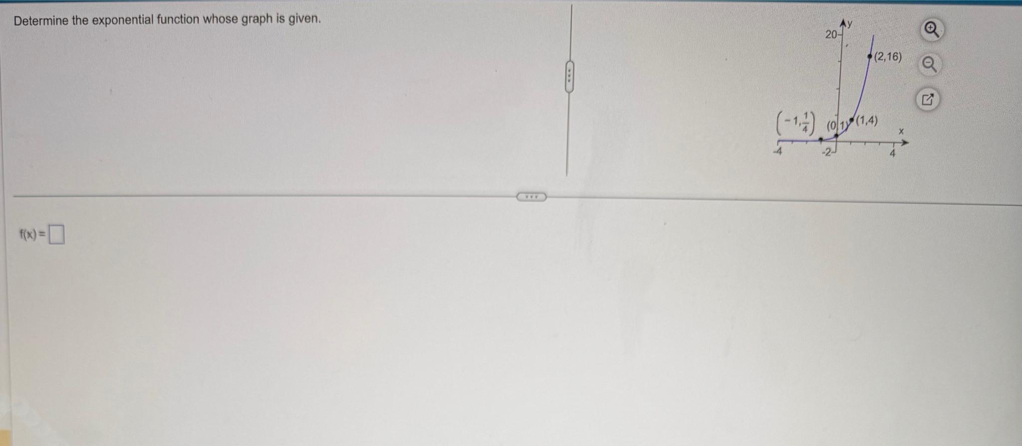 Solved Determine The Exponential Function Whose Graph Is 6360