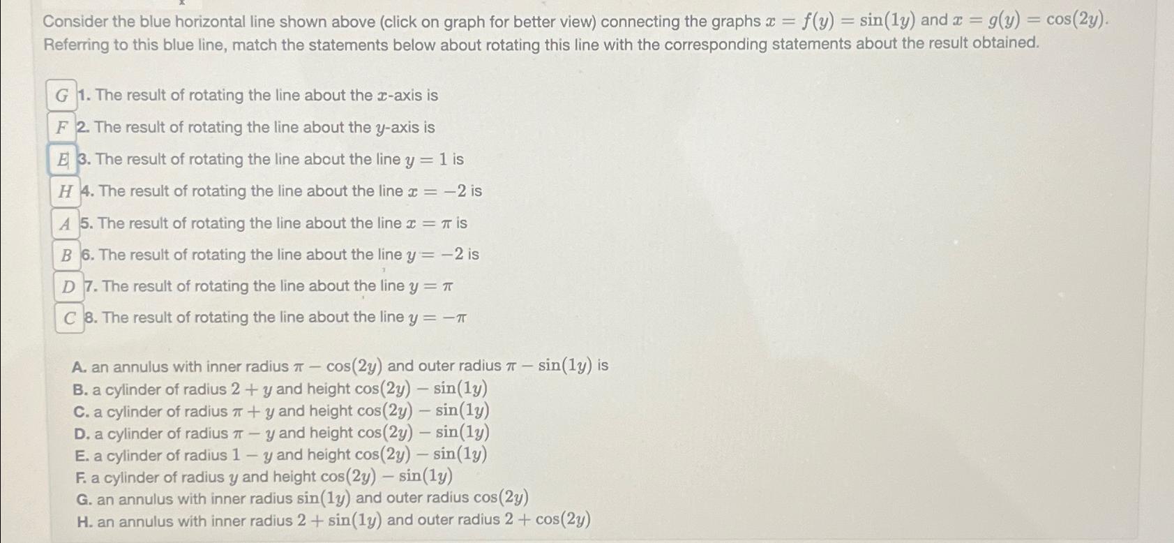 Consider the blue horizontal line shown above (click | Chegg.com