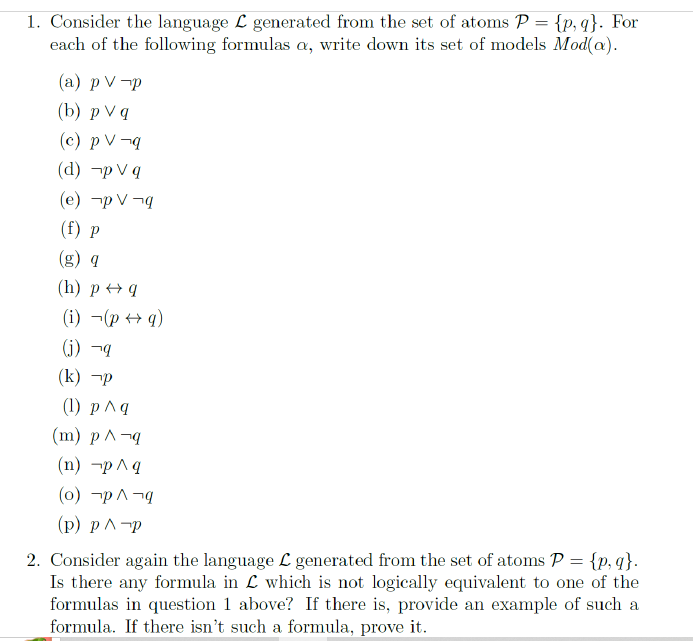 Solved Please do only question 2 ﻿Consider the language L | Chegg.com