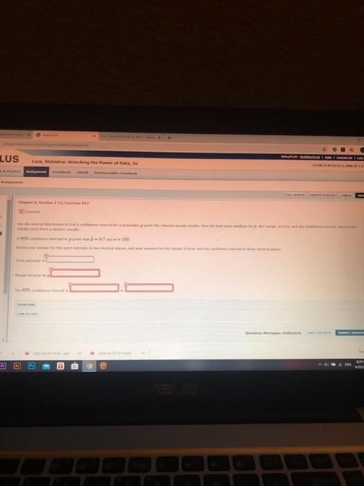 Solved LUS lock statistics Unlocking the Power of Data de ON | Chegg.com