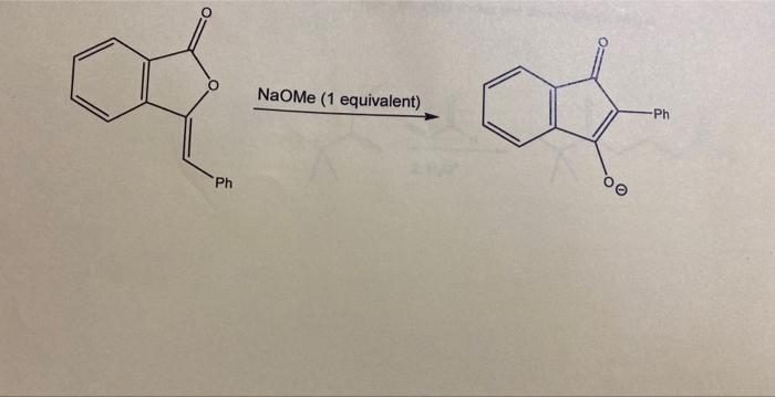 Solved NaOMe (1 equivalent) | Chegg.com