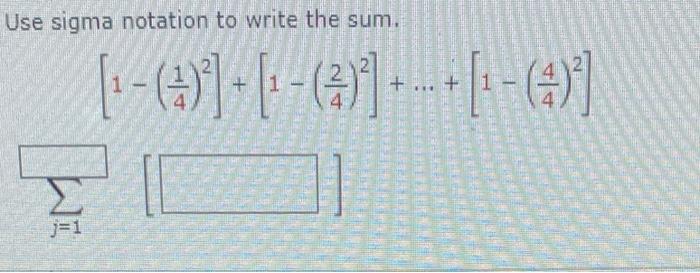 Solved Use sigma notation to write the sum. | Chegg.com