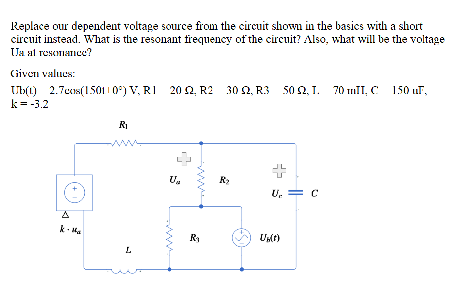 Solved Hi! Can someone solve this? Replace our dependent | Chegg.com