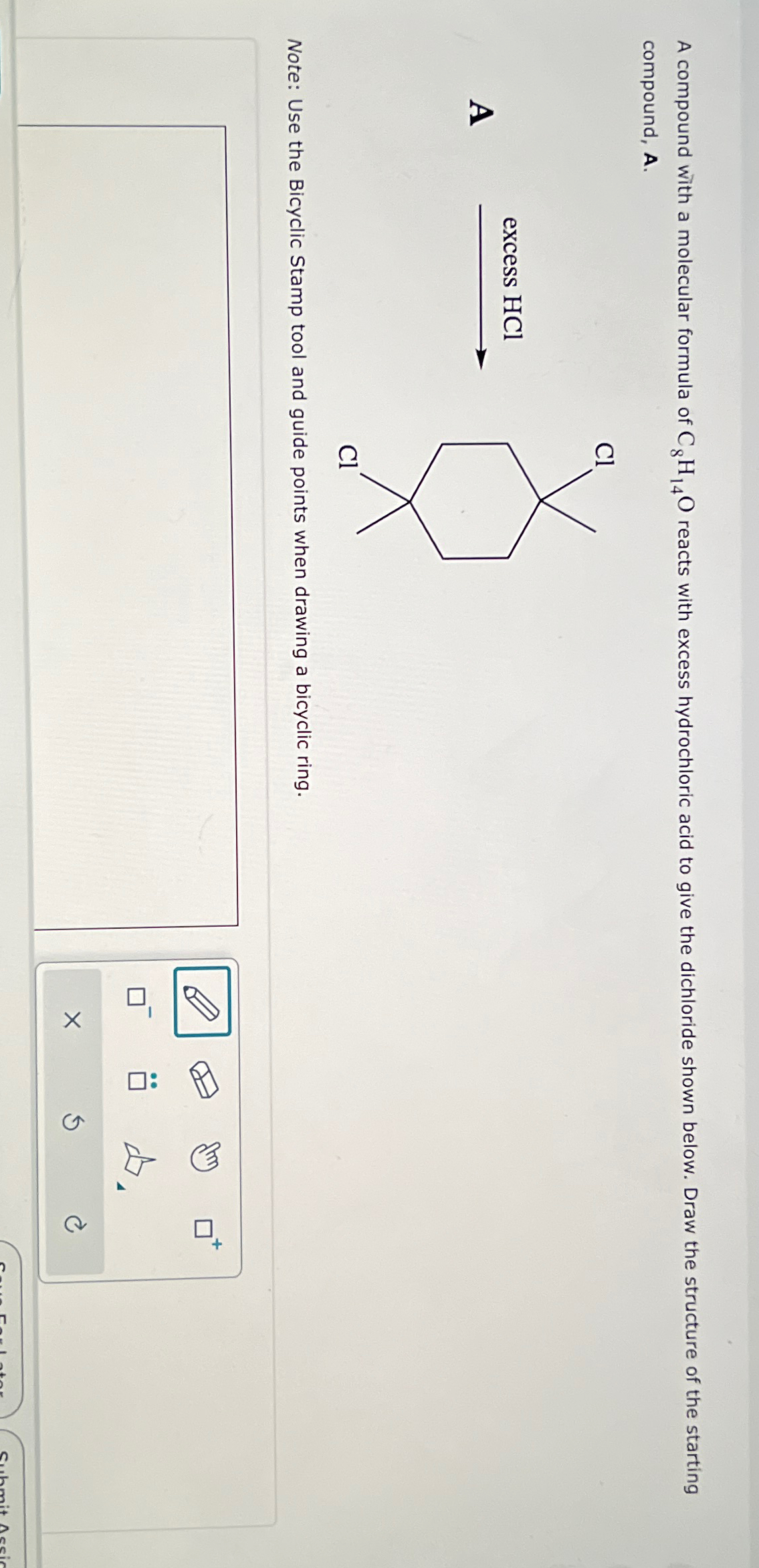 Solved A compound with a molecular formula of C8H14O ﻿reacts | Chegg.com