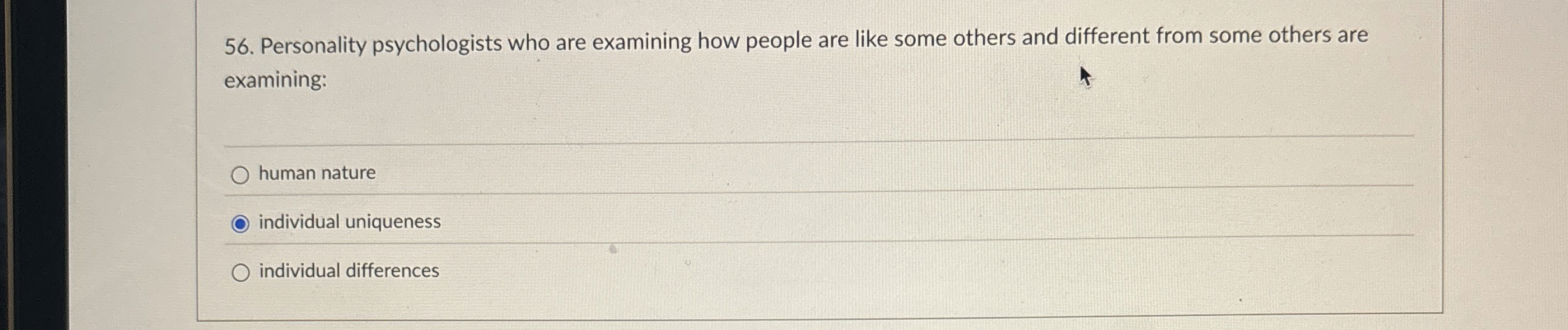 Solved Personality psychologists who are examining how | Chegg.com