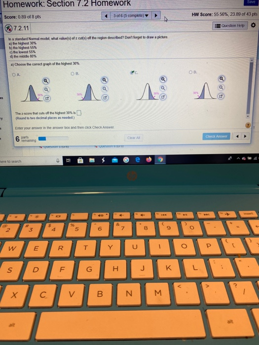 Solved Save Homework Section 7 2 Homework Score 0 89 Of 8